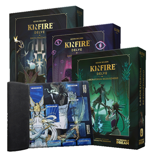 Komplet 3 Kinfire + Kinfire Delve Playmat - PORTAL GAMES Sp. z o.o
